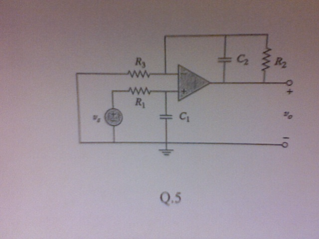 Solved Determine the transfer function for the circuit | Chegg.com