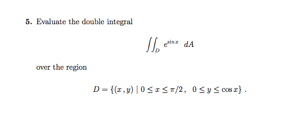 Solved Evaluate the double integral double integral_D | Chegg.com