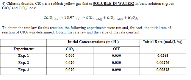 Solved Chlorine dioxide, ClO_2, is a reddish-yellow gas that | Chegg.com
