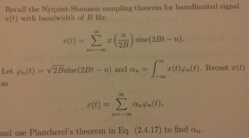 Solved Fouier Transform/Plancherel Theorem Please how work | Chegg.com