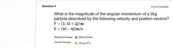 Solved What is the magnitude of the angular momentum of a | Chegg.com