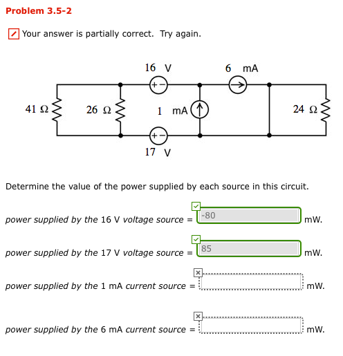 Solved Determine the value of the power supplied by each | Chegg.com