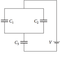 Solved three capacitors with capacitances C1 = 6.3 ?F, C2 = | Chegg.com