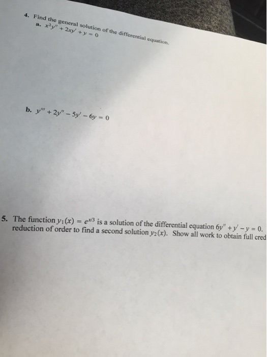 Solved Find the general solution of the differential | Chegg.com