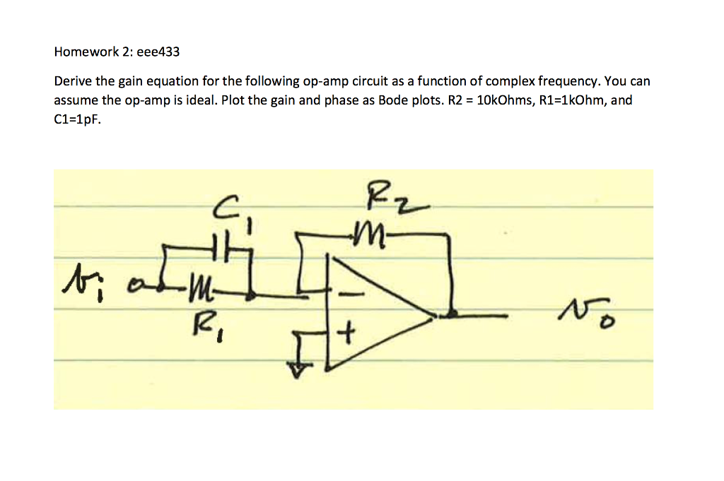 Solved Derive the gain equation for the following op-amp | Chegg.com
