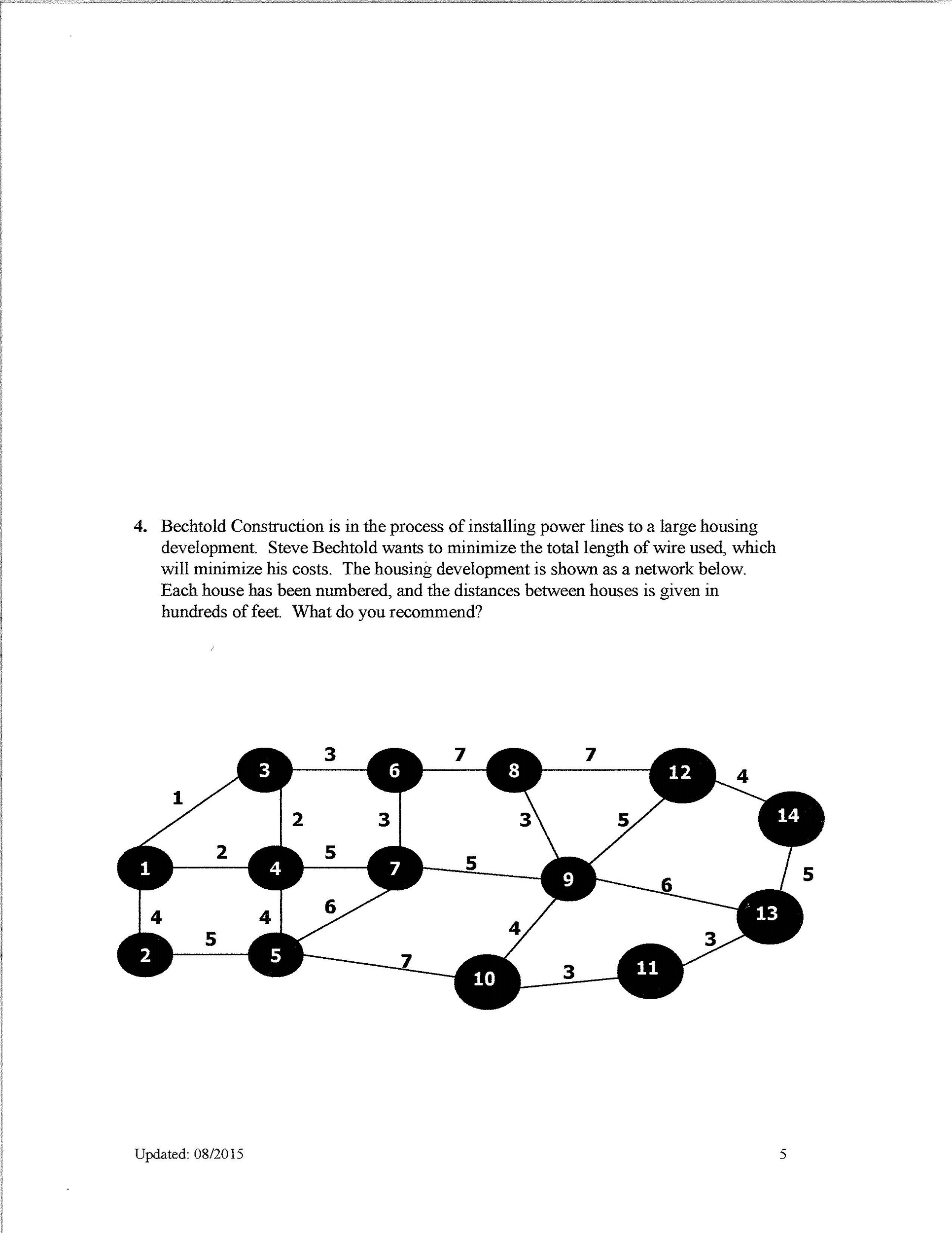 Bechtold Construction is in the process of installing | Chegg.com