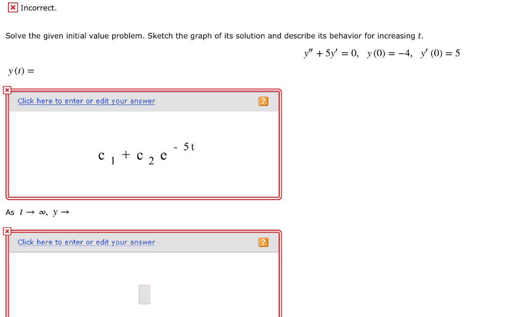 Solved Solve the given initial value problem. Sketch the | Chegg.com