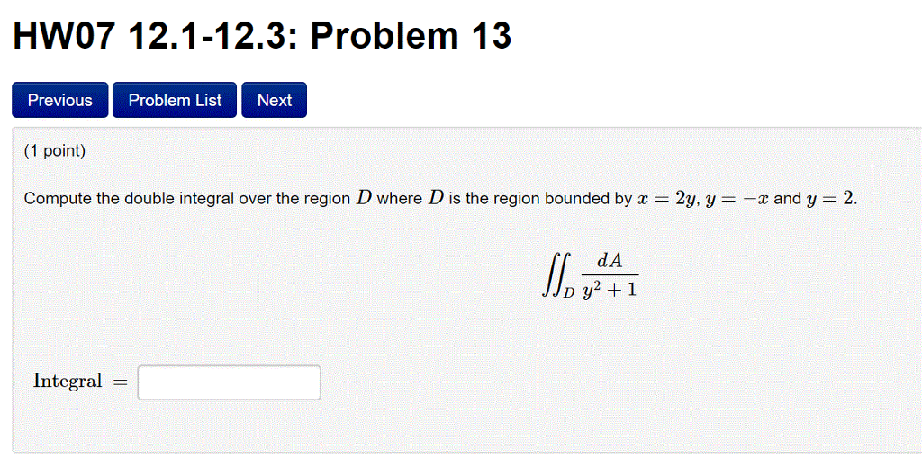 Solved HW07 12.1-12.3: Problem 13 Previous Problem List Next | Chegg.com