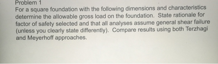 Solved foundation engineering | Chegg.com