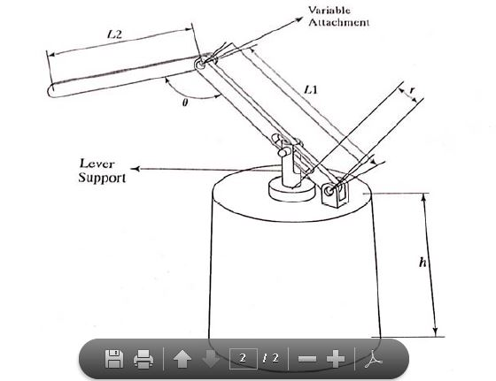 A one cylinder hand pump has the dimensions shown. | Chegg.com