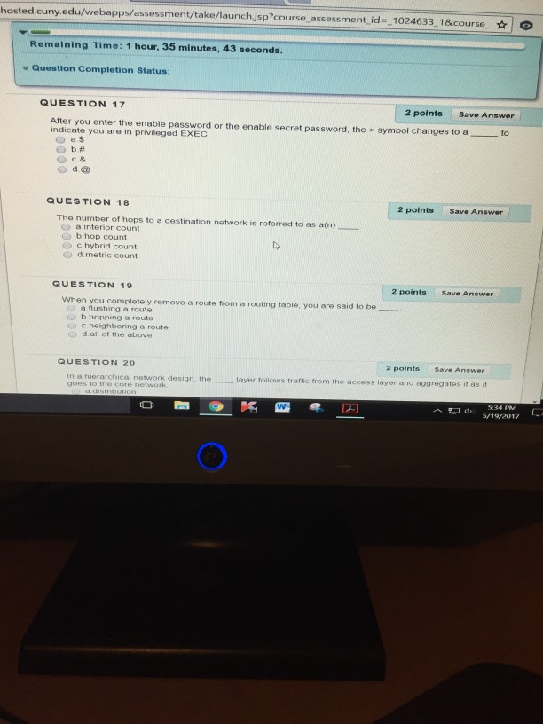 Solved hosted cuny.edu/webapps/asses | Chegg.com