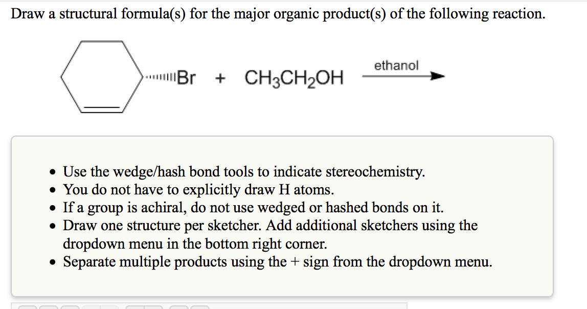 Solved Draw a structural formula(s) for the major organic | Chegg.com