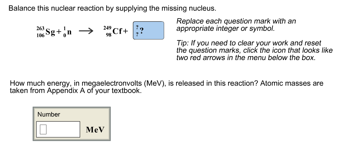 Solved Balance this nuclear reaction by supplying the | Chegg.com