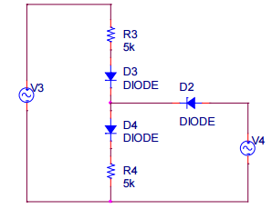 Solved Assuming ideal diodes with a turn on voltage of 0V, | Chegg.com