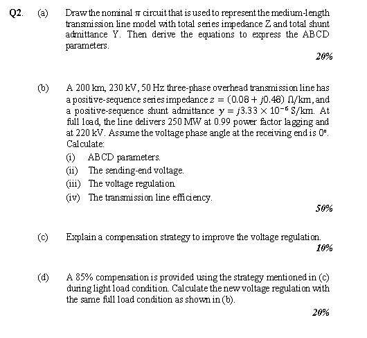 Solved Q2. (a) Drawthe nominal ? circuitthat is usedto | Chegg.com