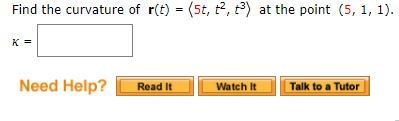 Solved Find the curvature of r(t) (5t, t2, t3) at the point | Chegg.com