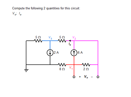 Solved Compute the following 2 quantities for this circuit: | Chegg.com