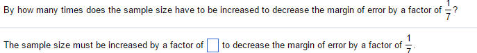 Solved By how many times does the sample size have to be | Chegg.com