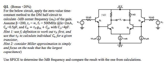 Solved For the below circuit, apply the zero-value time- | Chegg.com