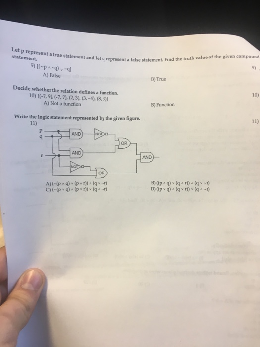 Solved Let p represent a true statement and let q represent | Chegg.com