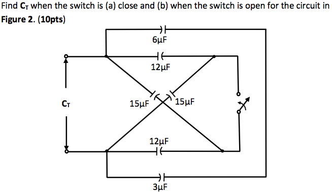 Solved Find CT when the switch is (a) close and (b) when the | Chegg.com