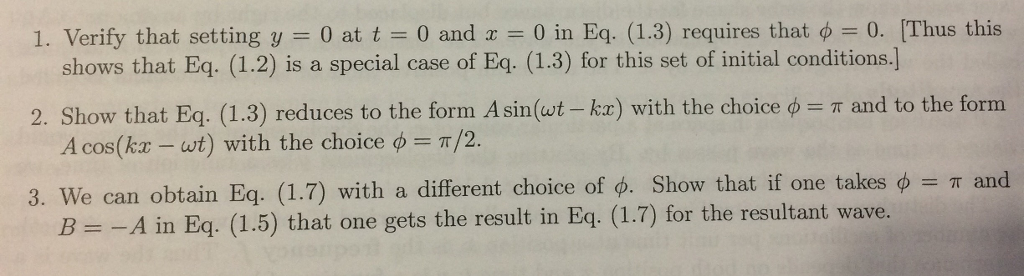 Solved How do you answer these questions? the equations | Chegg.com