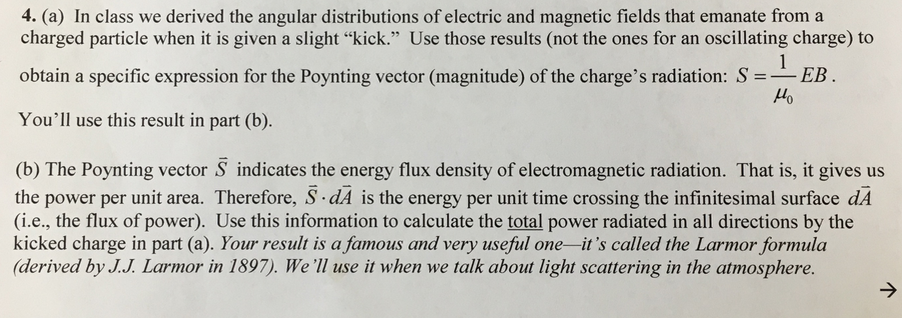 Solved 4. (a) In class we derived the angular distributions | Chegg.com