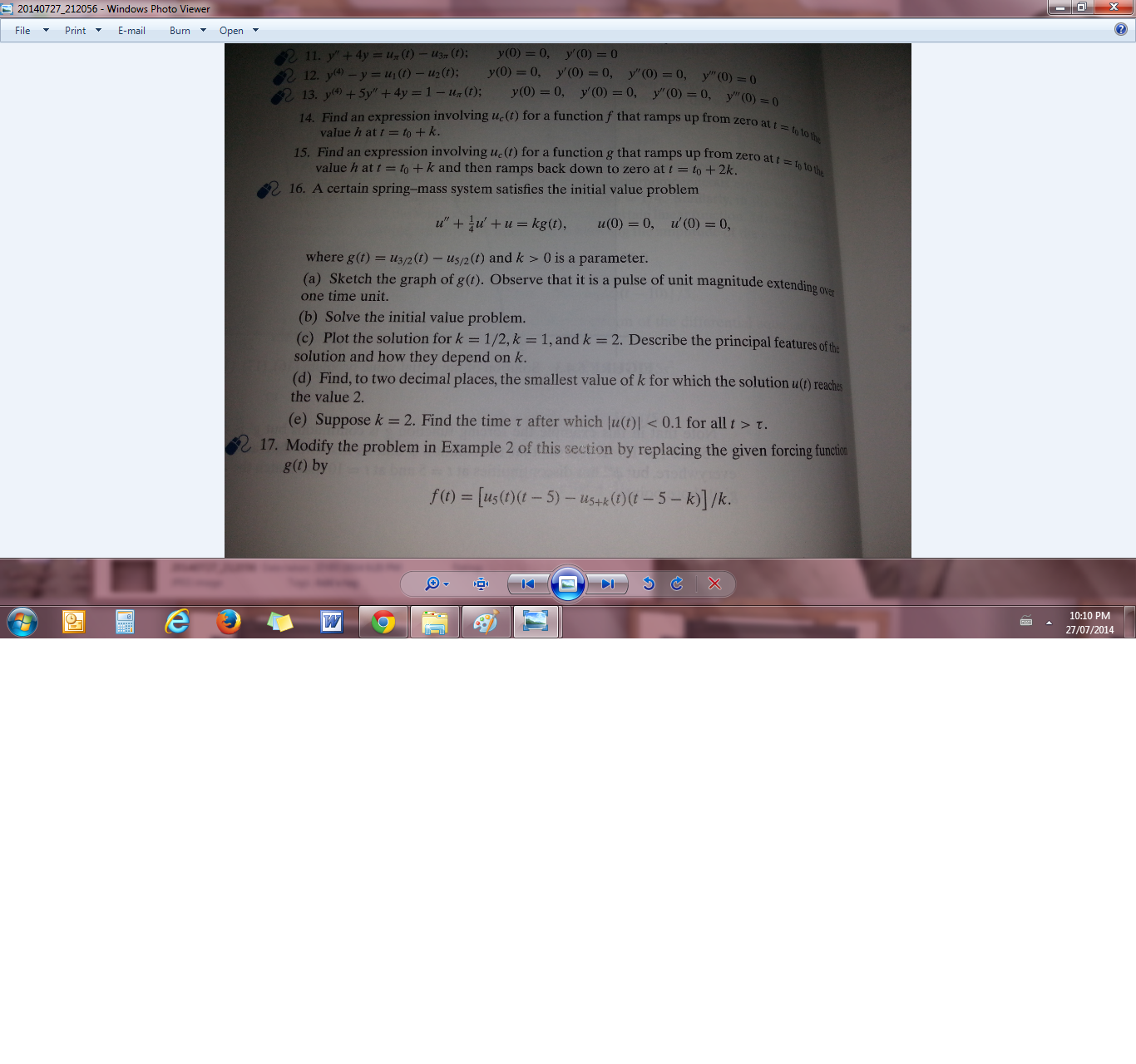 Solved Find An Expression Involving Uct For A Function 8316