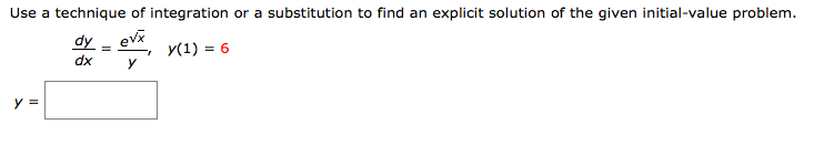 Solved Use a technique of integration or a substitution to | Chegg.com