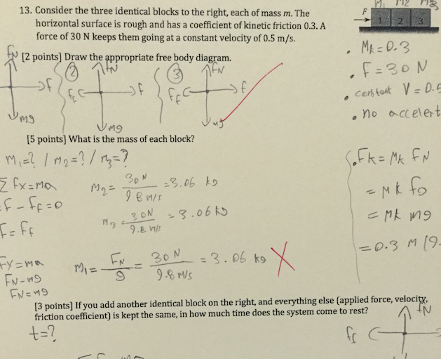 Solved Consider the three identical blocks to the right, | Chegg.com