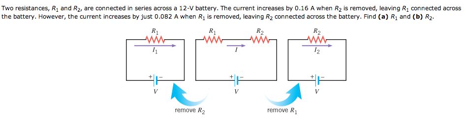 Solved Two resistances, R1 and R2, are connected in series | Chegg.com