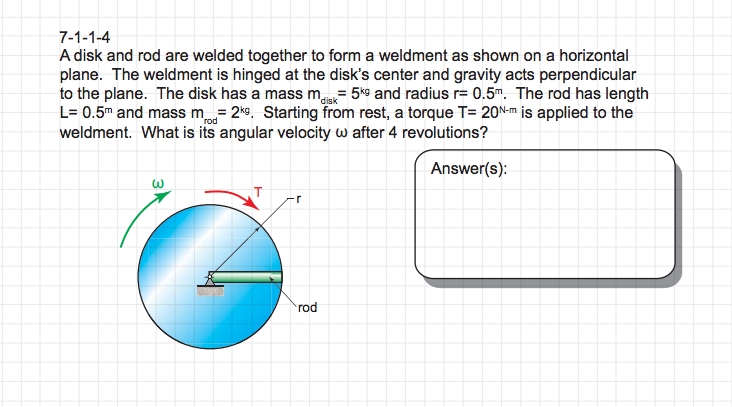 Solved A A disk and rod are welded together to form a | Chegg.com