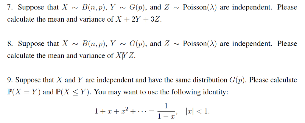 Solved 1. Suppose that the probability distribution of X is | Chegg.com
