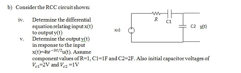 Consider the RCC circuit shown: Determine the | Chegg.com