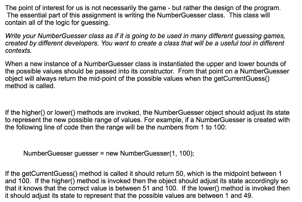 Solved For this assignment you will revisit the number | Chegg.com