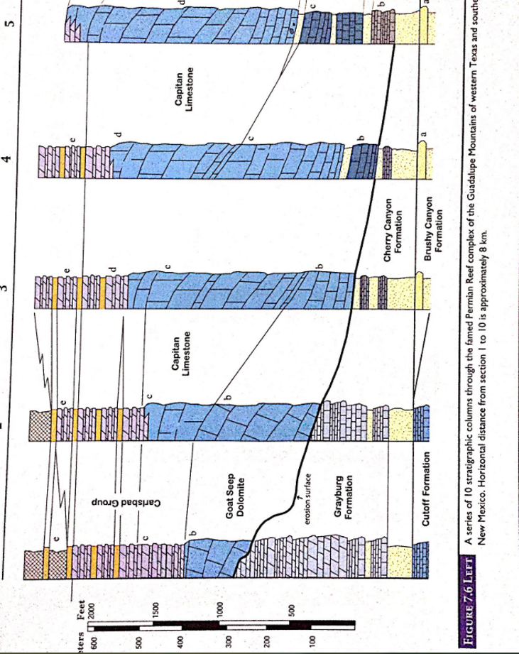 Solved ters Feet 1500 Capitan Capitan 400 Limestone | Chegg.com