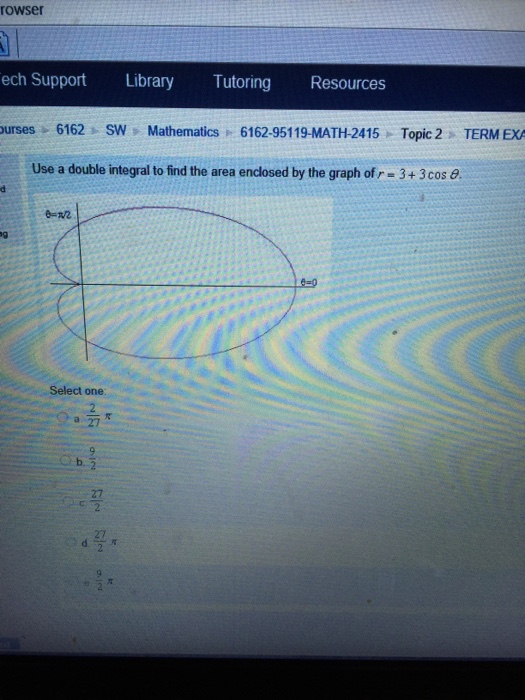 Solved Use a double integral to find the area enclosed by | Chegg.com
