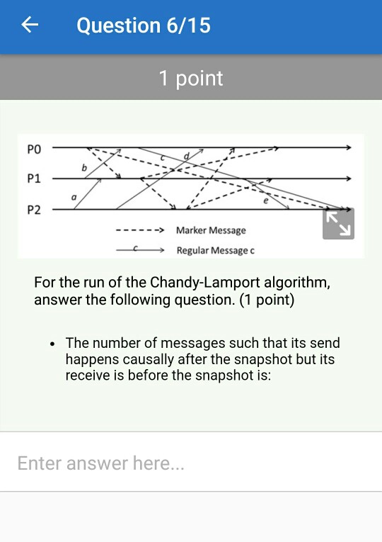 Solved what will be the solution for below chandy lamport | Chegg.com