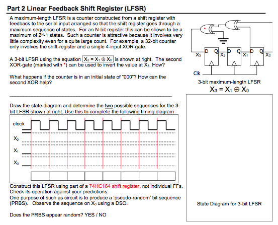 Solved A maximum-length LFSR is a counter constructed from a | Chegg.com