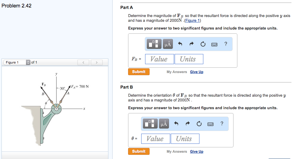 Solved Determine The Magnitude Of Fb So That The