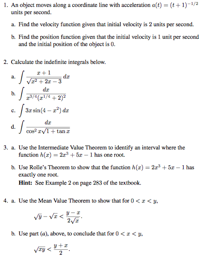 Solved An Object Moves Along A Coordinate Line With