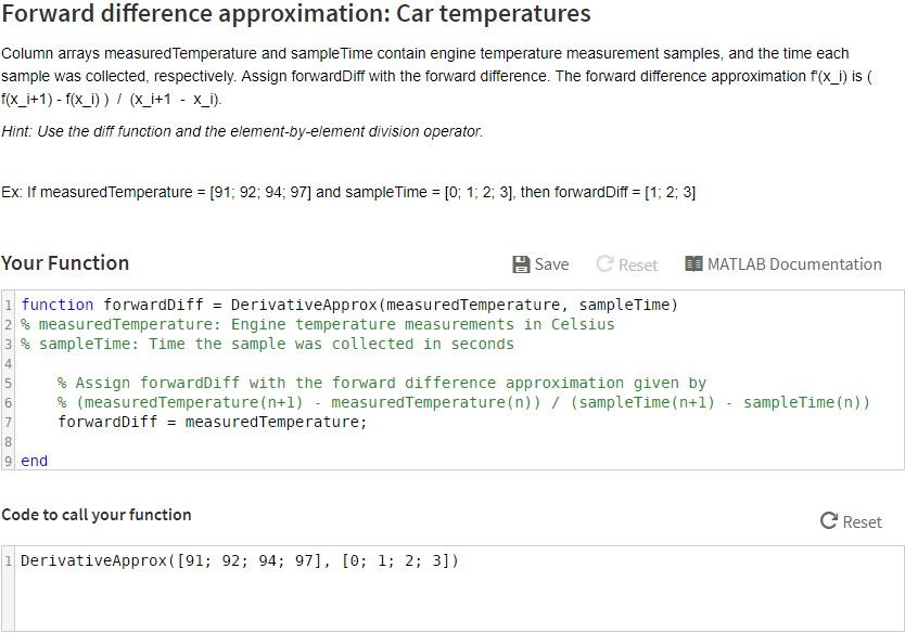 Solved Forward difference approximation: Car temperatures | Chegg.com
