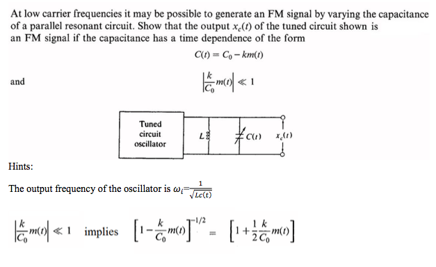 Solved At low carrier frequencies it may be possible to | Chegg.com