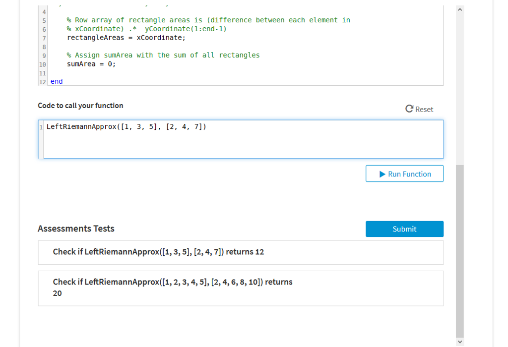 Solved Left Riemann numerical integration A curve is | Chegg.com