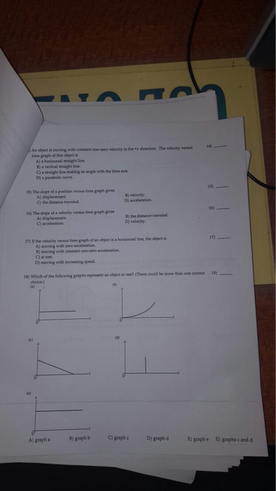 Solved An object is moving with constant non-zero velocity | Chegg.com