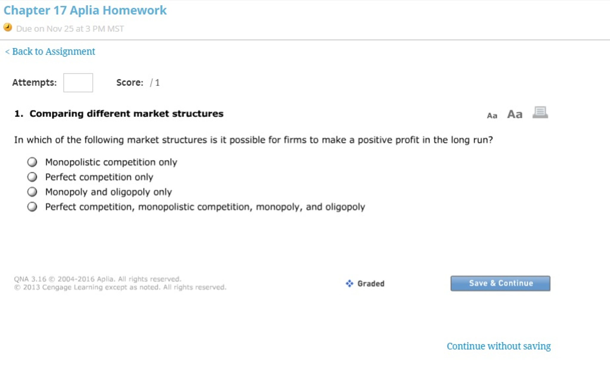 Solved Comparing different market structures In which of the | Chegg.com