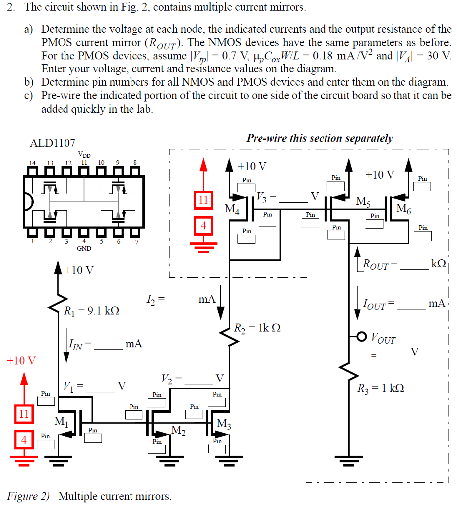 Solved For this lab, the ALD1106 quad NMOS array and ALDI | Chegg.com