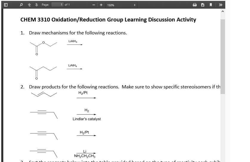 Solved 1. Draw mechanisms for the following reactions. 2. | Chegg.com
