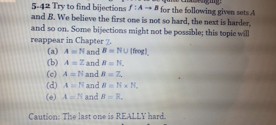 Solved 5-33 Define the function f ; E- by ifire Prove that | Chegg.com