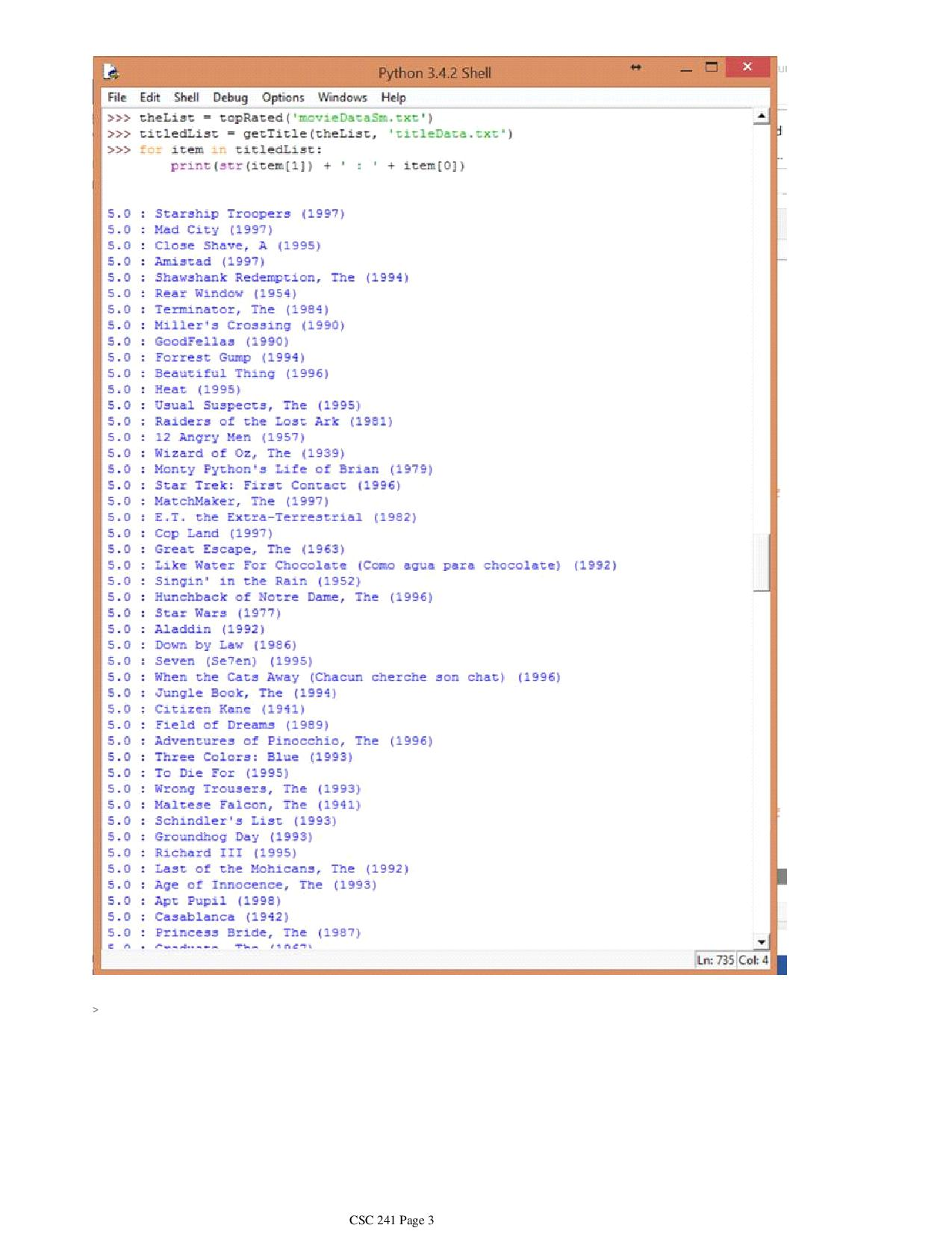Solved Extra Credit You may work in groups but everybody in | Chegg.com